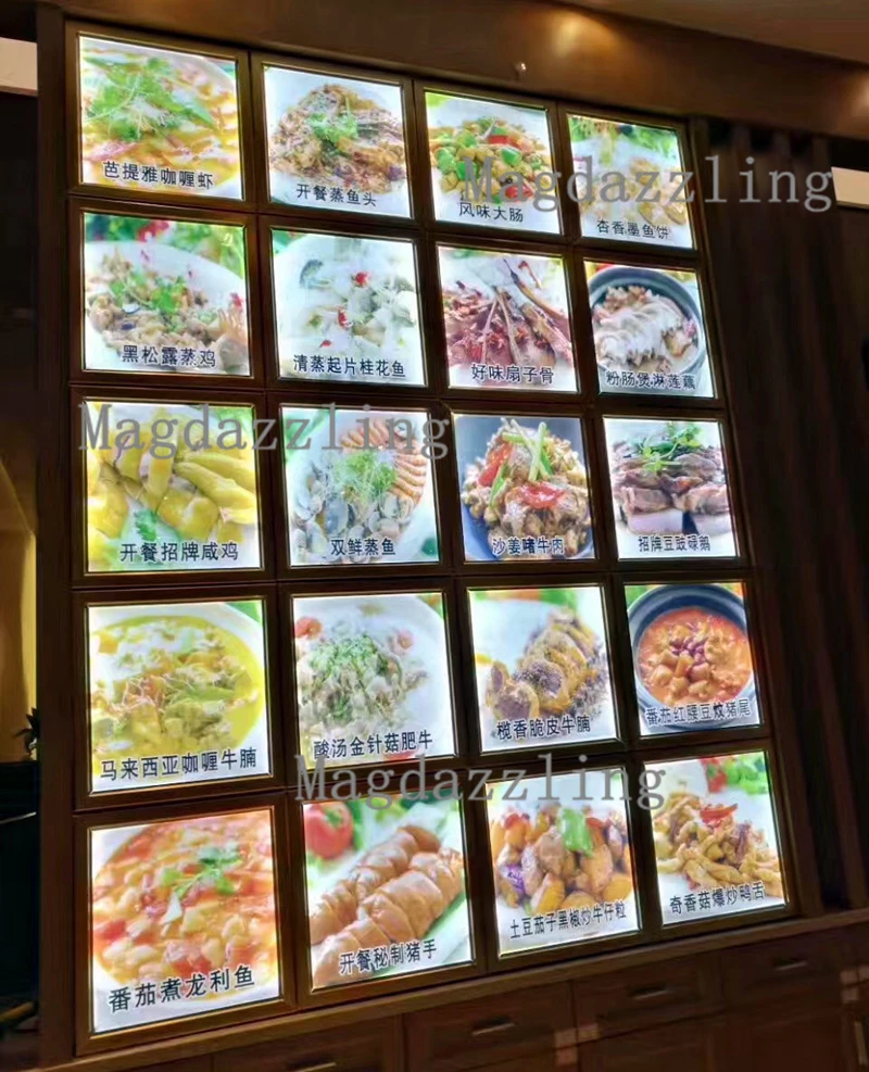 A3 Snap Frame LED Menu Light Boxes,Slim Restaurant LED Menu Light Box ...