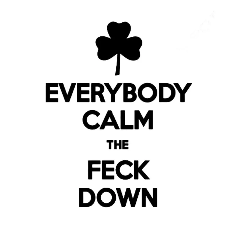 10.2CM*12.7CM Irish Keep Calm Funny Sticker Vinyl Clove JDM Car ...