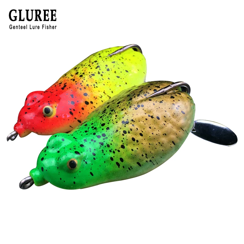 Frogs Fishing Lures Hovilon 5Pcs Topwater Frog Lures Sets With Bait Box ...