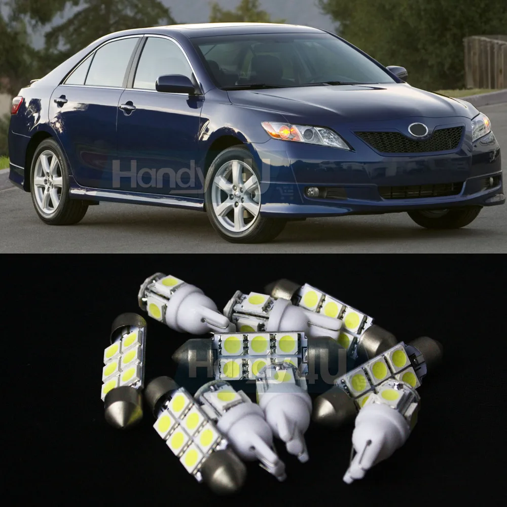 Free Shipping!! Car Styling #02 7x White LED Lights Interior Dome Map ...