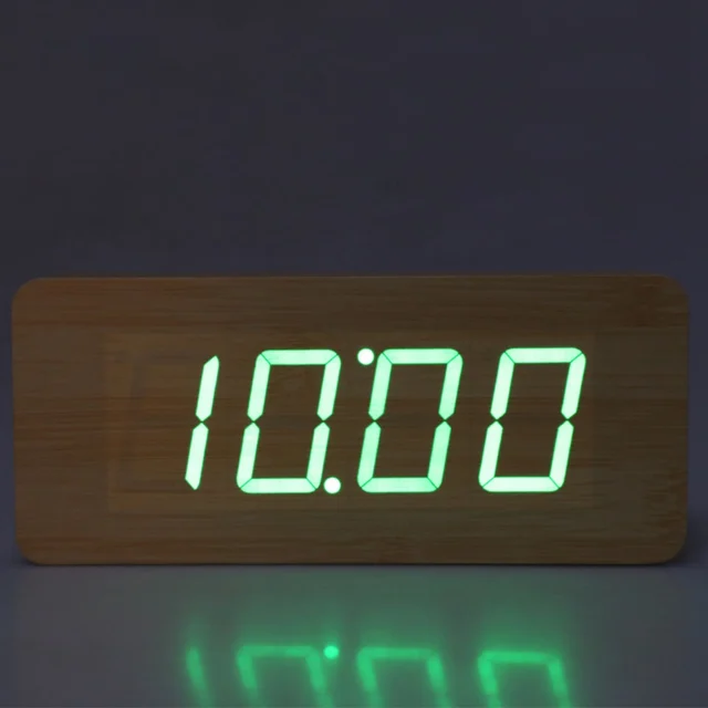 Brand New Mini Wooden Electronic Desktop Digital Table Clocks
