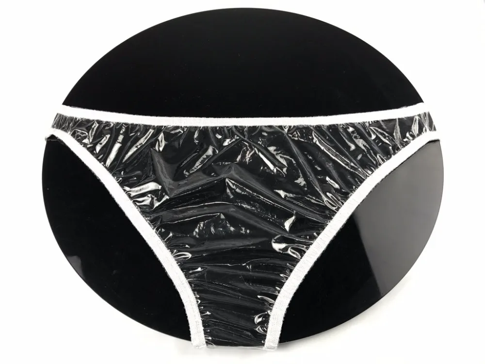 ABDL Kunststoff Bikini Höschen PVC Unterwäsche Farbe Transparent Glas ...