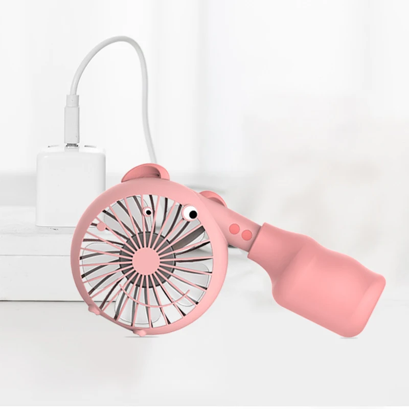 Usb Handheld Convenient Summer Cooling Fan 800Mah Battery Ventilator ...