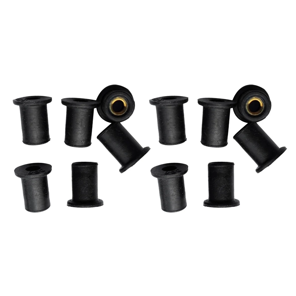 12 Pieces M4/6 Metric Rubber Well Nuts Blind Fastener for Marine Canoe ...