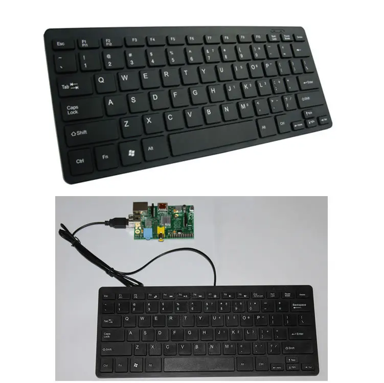 USB Slim silent wired mini PC keyboard for the Raspberry Pi|pc card ...