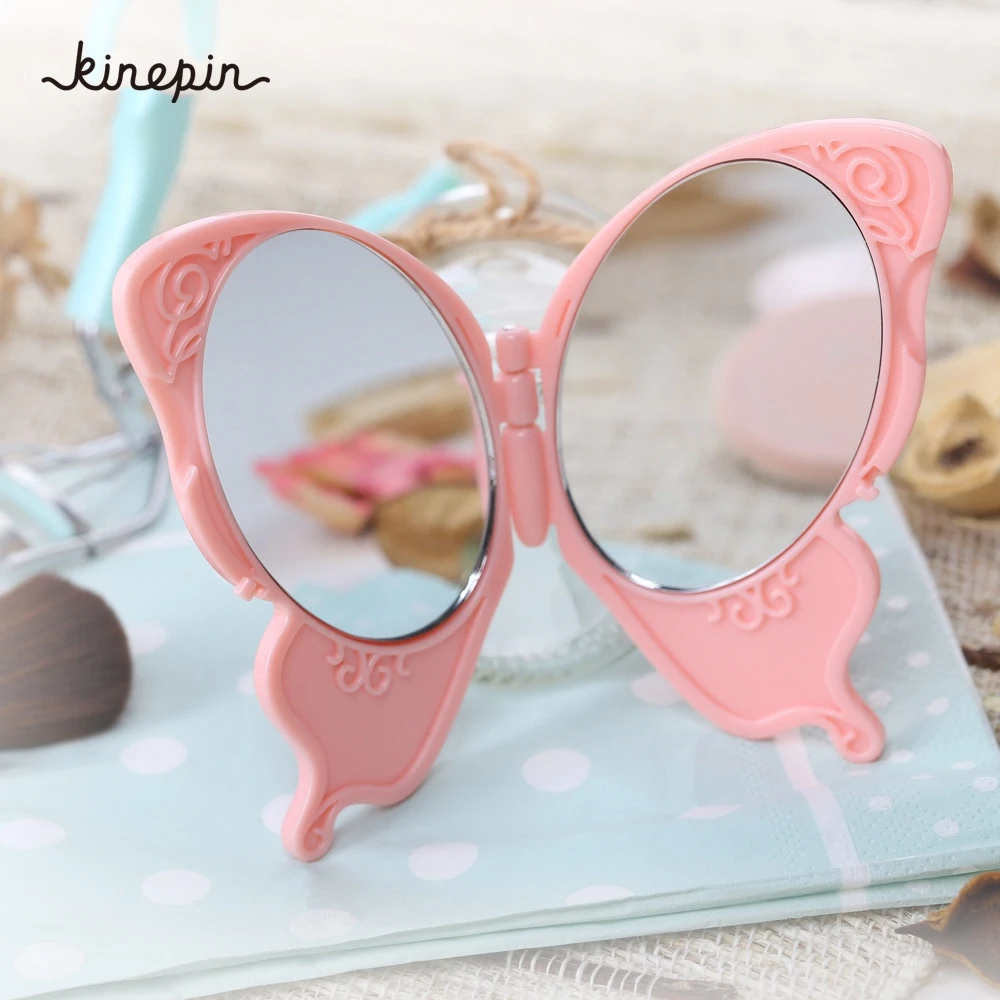1Pc Cute Butterfly Handy Folding Mirror Exquisite Pocket Hand Makeup ...