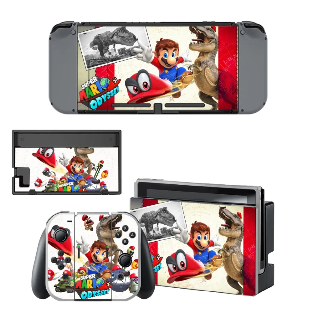 Super Mario Odyssey Skin Sticker for Nintendo Switch Console and Joy ...