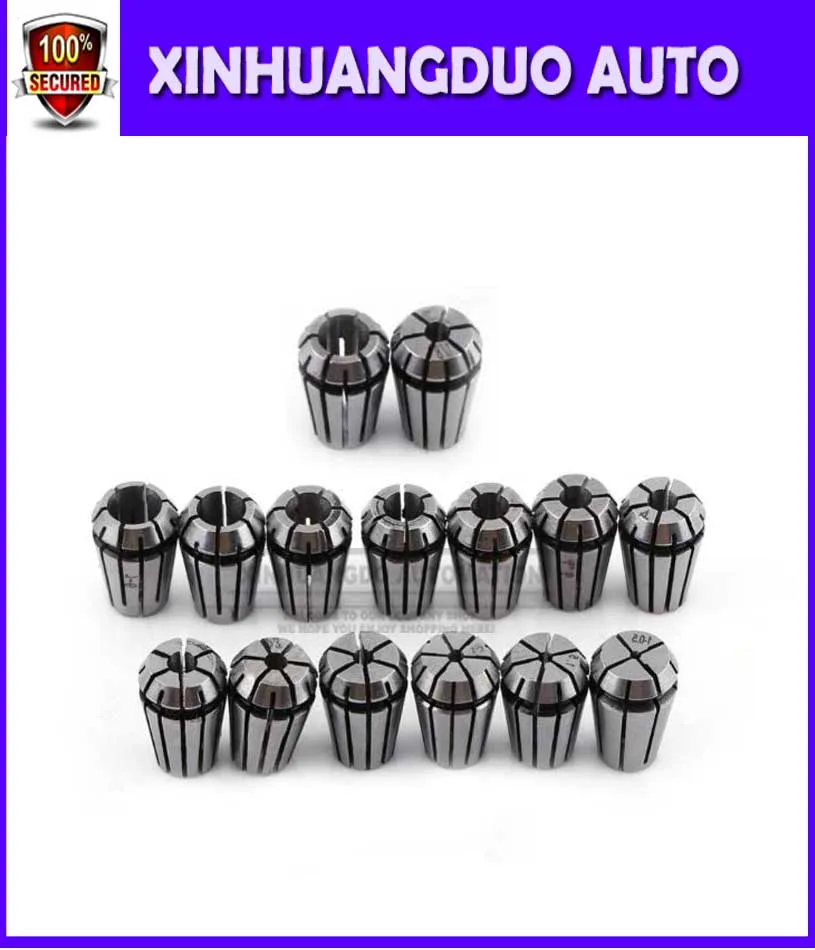 15 Pcs ER11 Collet chuck cnc Spindle ER11 Collet lathe tool holder ...