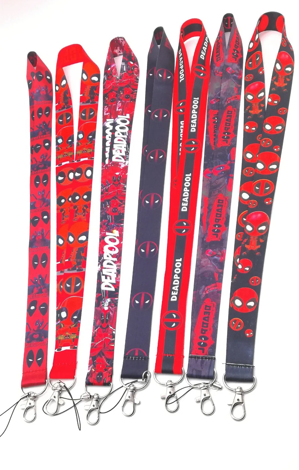 60 Pcs /wholesale Lot Cartoon Deadpool Necklace Strap Lanyards Cell ...
