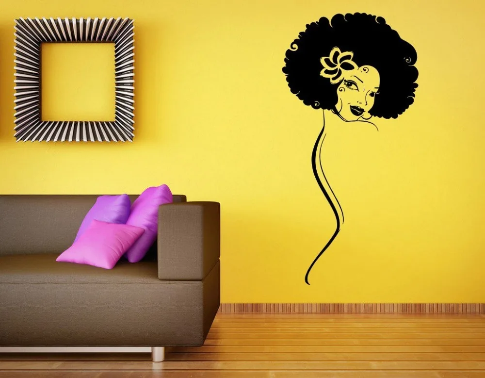 Black Naked Girl Wall Sticker Black Beautiful African Girl Sexty Teen