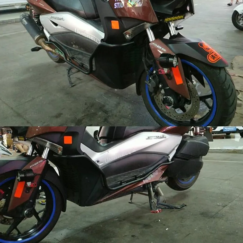 Modified Motorcycle safety highway xmax crash bar engine side guard ...