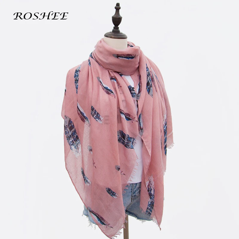 Plumas bufanda femenina lujo Bufandas señora mantón femeninos bufanda ...