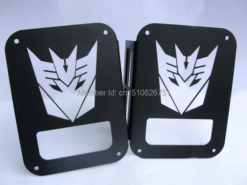 Jwt02(transformers) Tail Light Guard Rear Light Cover For Jeep Wrangler ...