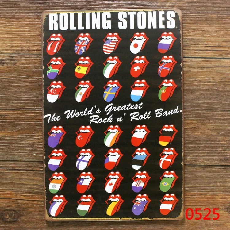Rolling stones! The world's greatest rock is roll band. metal signs ...