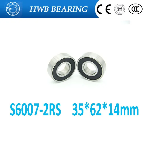S6007RS SS6007RS SB6007RS S6007 2RS S6007 6007 stainless steel 440C ...