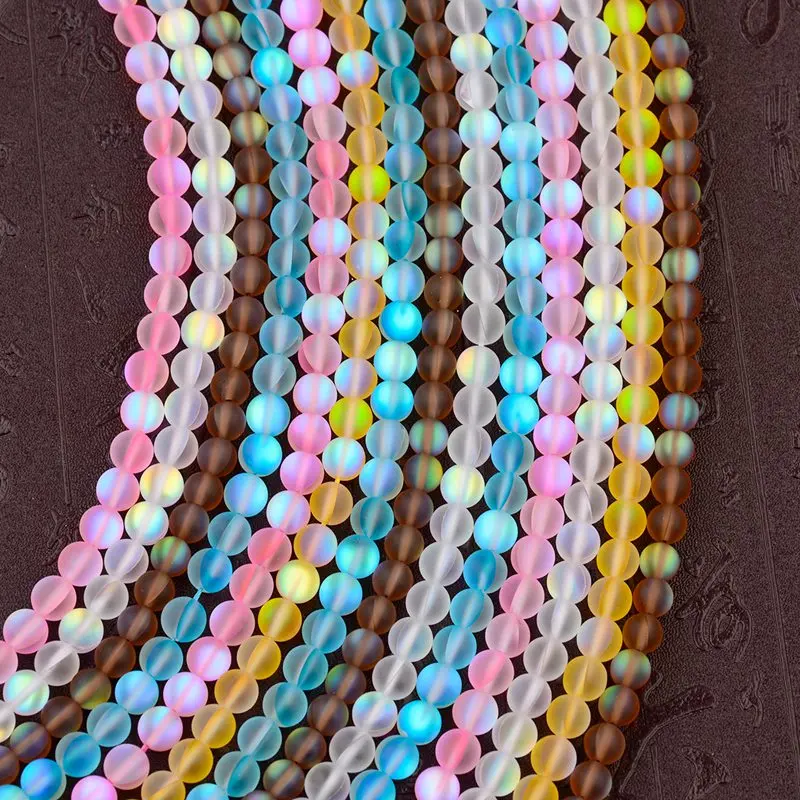 OIQUEI Multicolor Natural de cristal de cuarzo claro de cristal cuentas ...