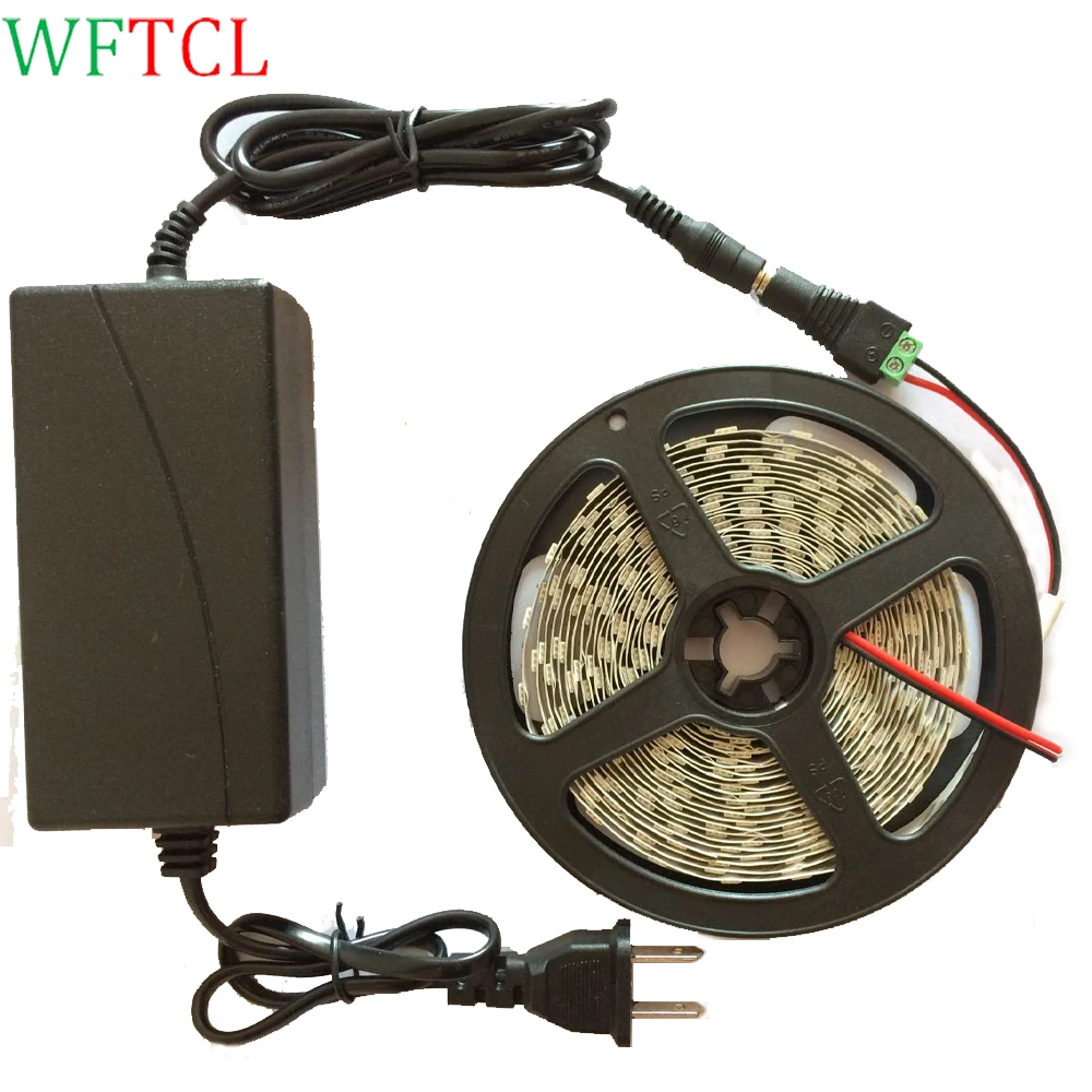 LED Light Strip Kit 5M 16.4 Feet Includes DC12V Power Supply and SMD ...