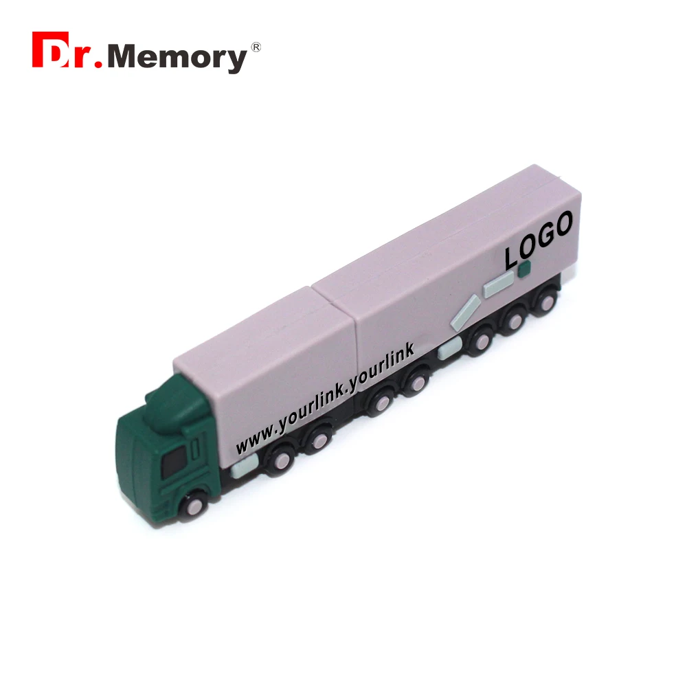 Cartoon Truck USB Flash Drive 64G Logistics Freight Pen Drive 32G 16G 8G 4G Memory Stick Usb ...