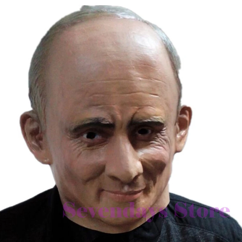 Russian President Vladimir Putin Latex Mask Full Face Halloween Rubber ...