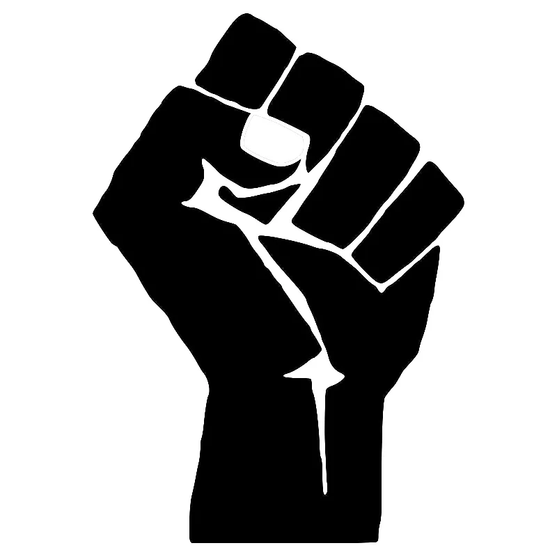 12.4cm*17.6cm Woman Power Emblem Fashion Stickers Decals Vinyl Black ...