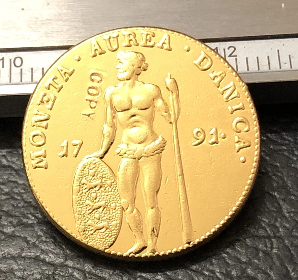 1791 Denmark 1 Dukat Species christian Vii 22k Gold Plated Copy Coin 1791-denmark-1-dukat-species-christian-vii-22k-gold-plated-copy-coin