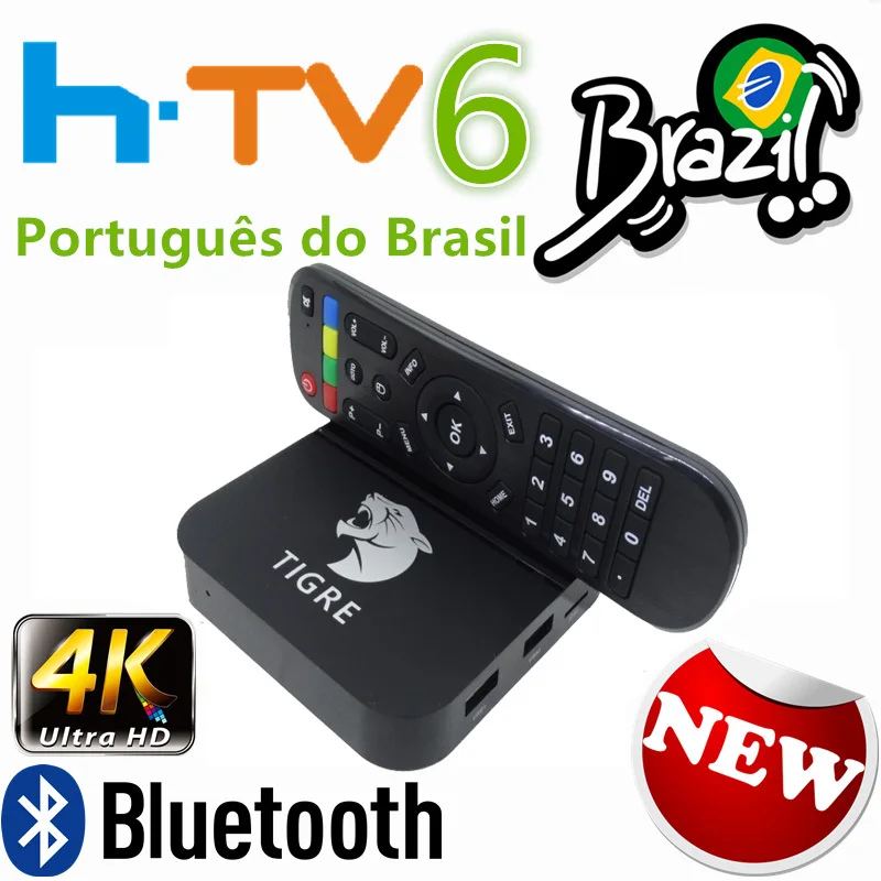 HTV 6 tigre tv BOX A2 htv5 box Brazilian Portuguese Internet IPTV Box ...