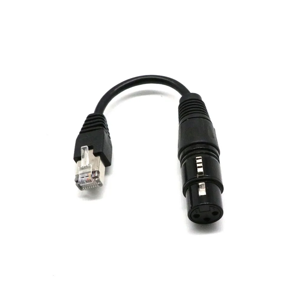 15cm XLR 3 Pin Female To RJ45 Male Network Connector Adapter usb sata ...