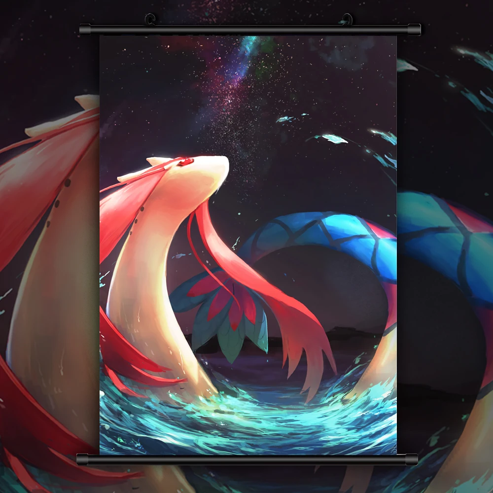 Cartaz de parede milotic pokemon anime mangá scroll|Pintura e ...