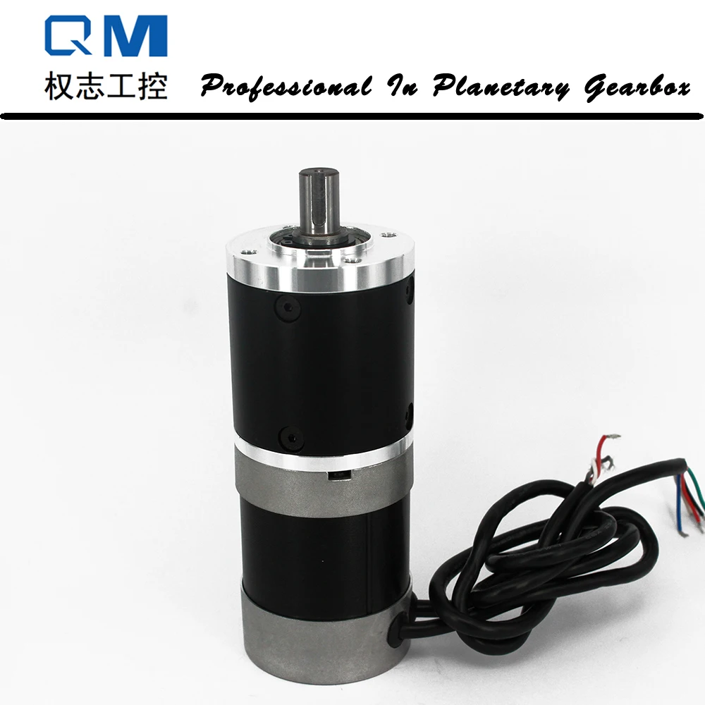 24V 100W 4000RPM Brushless DC Motor Ratio 40:1 Planetary Gearbox Metal ...