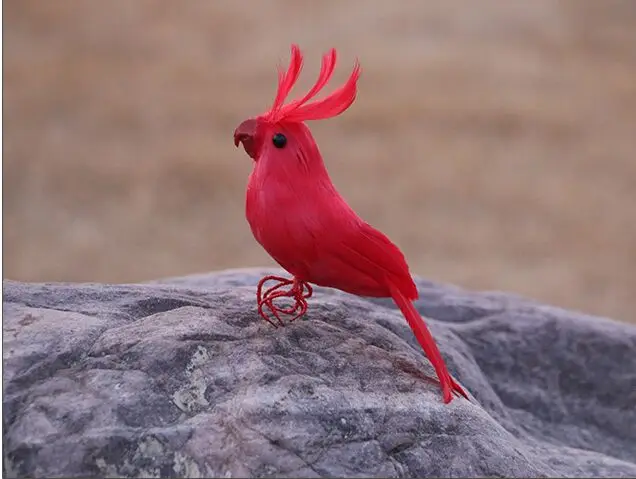 small-cute-simulation-parrot-model-foam-furs-red-bird-toy-gift-about ...
