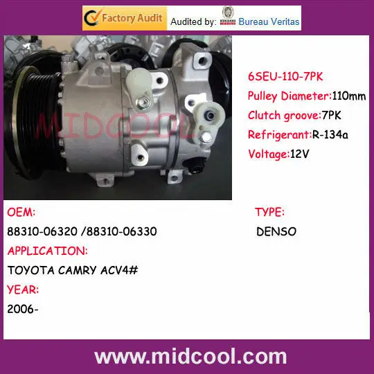 높은 품질 6SEU 압축기 88310 06320/88310 06330|compressor toyota|compressor ...