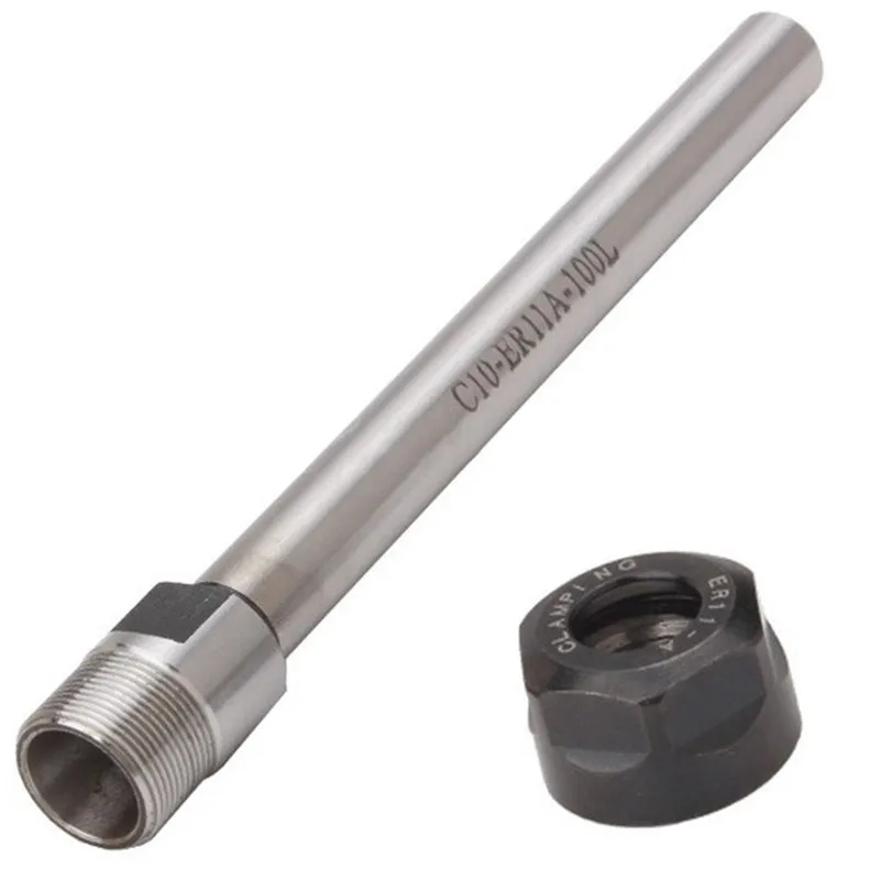 1PCS A/M deep processing CNC straight shank 10mm extension rod C10 ER8 ...