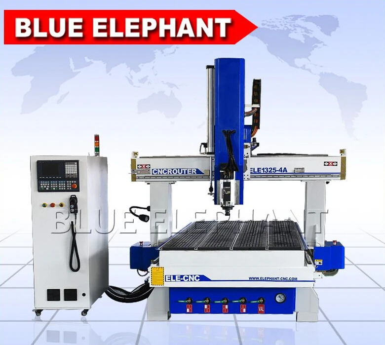 Blue Elephant CNC Router, Spindle Swing 180 degree CNC Machine for ...