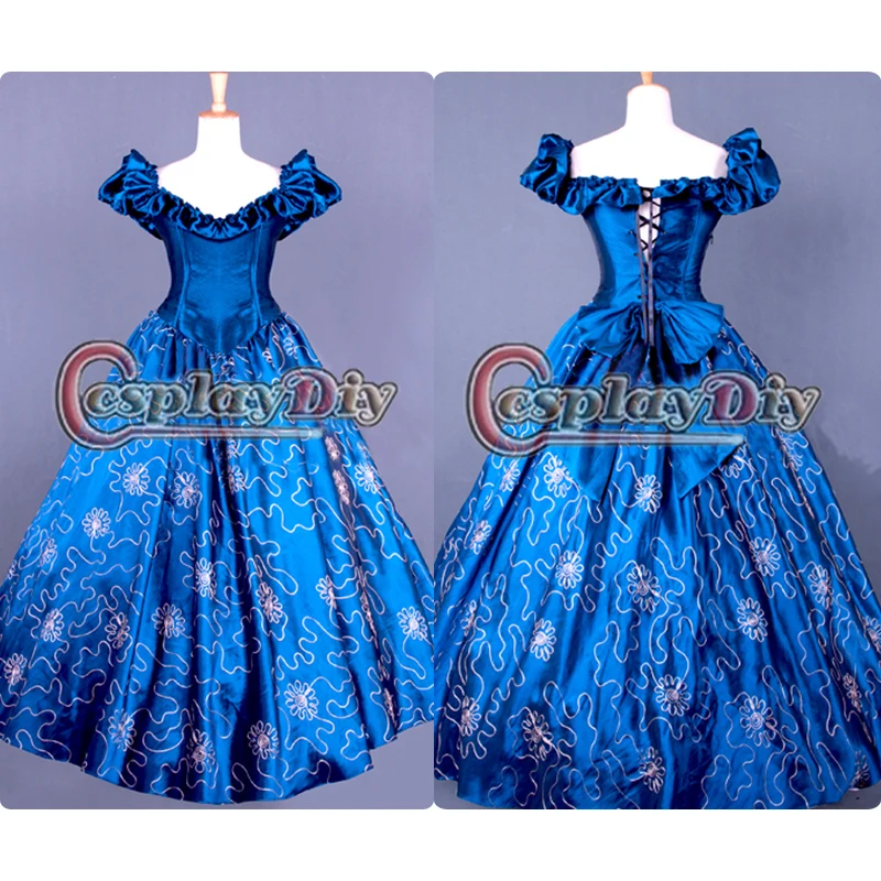 Popular Blue Victorian Dress Buy Cheap Blue Victorian Dress Lots From