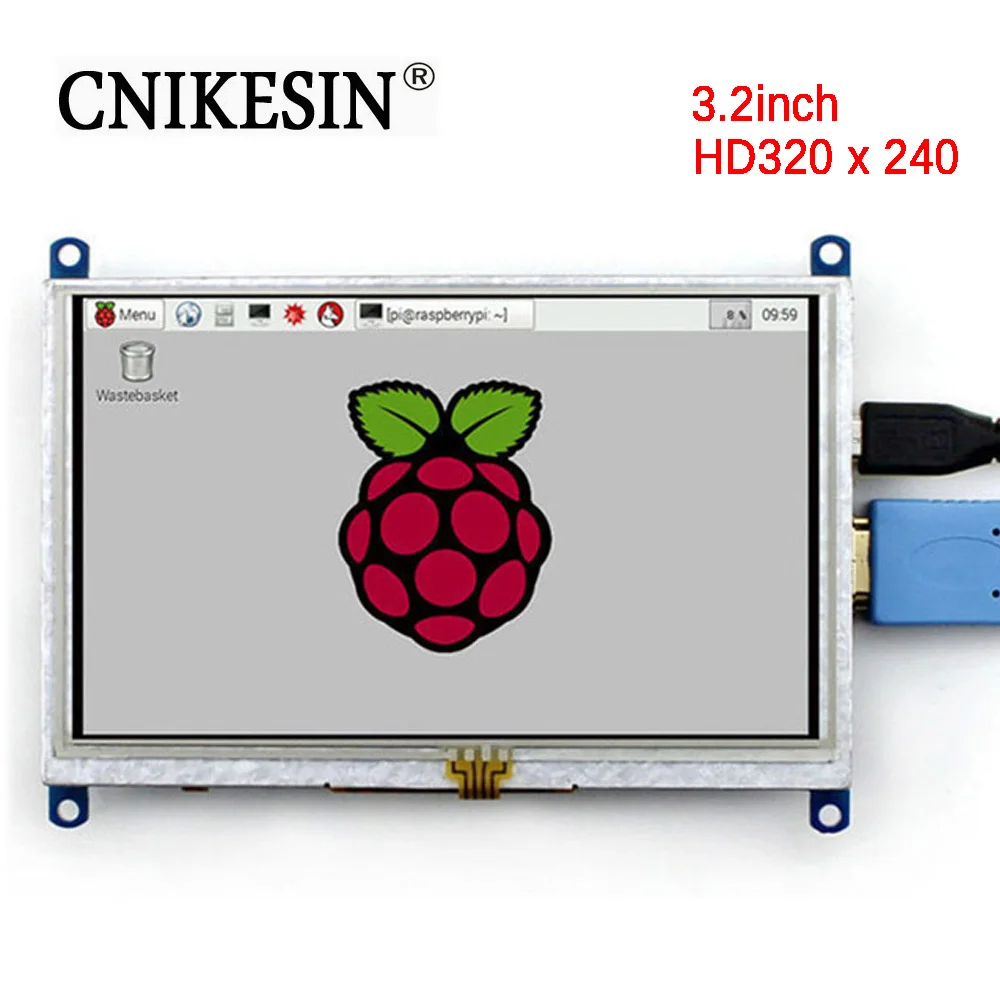 CNIKESIN Raspberry Pi 3.2 inch B/2B/ 3generation HDMI LCD Screen Touch ...