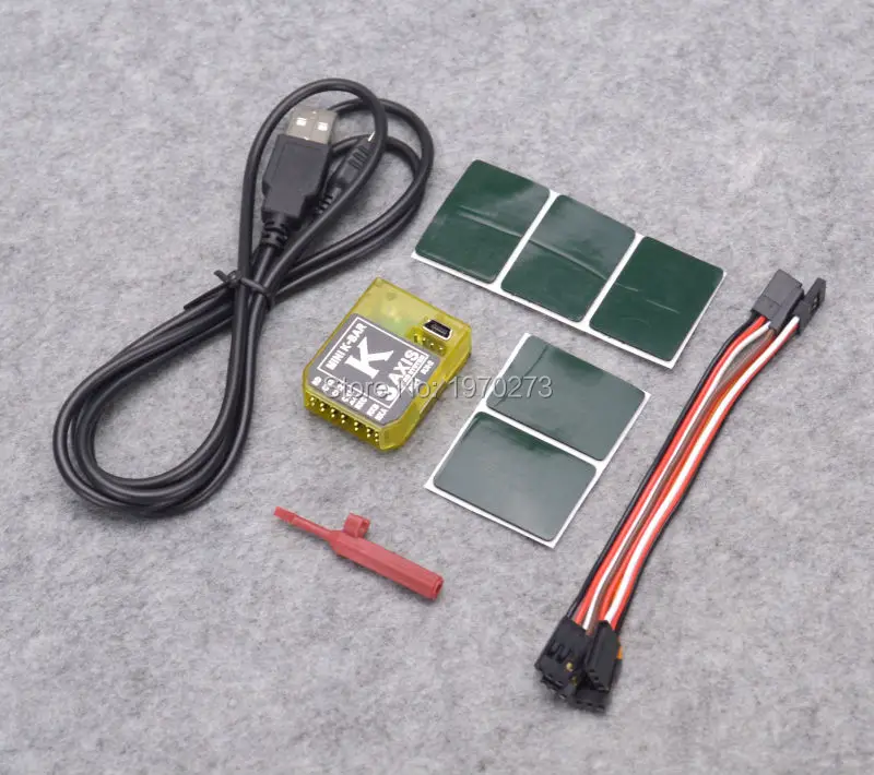 KBAR MINI K BAR YELLOW K8 three axis gyroscope 3 Axis Gyro Flybarless ...