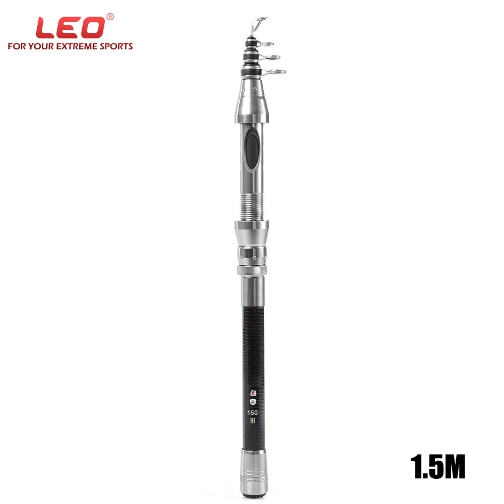 LEO 1.5m/1.8m/2.1m Automatic Fishing Rod Sea River Lake Pole Carbon ...