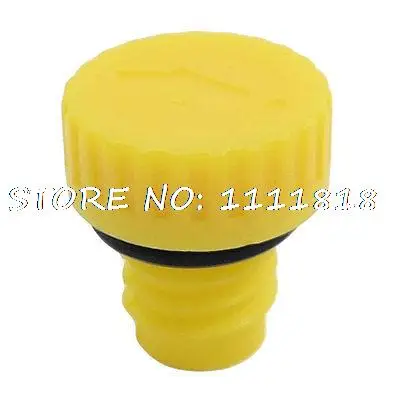 0.5" Thread Diameter Air Compressor Oil Plug Yellow Black Rubber Gasket ...