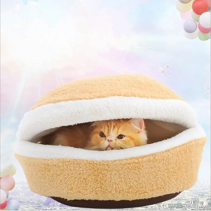 Solid-Color-Pet-Cats-Dogs-Bads-Sofas-Kitty-Hamburger-Litter-Windproof ...