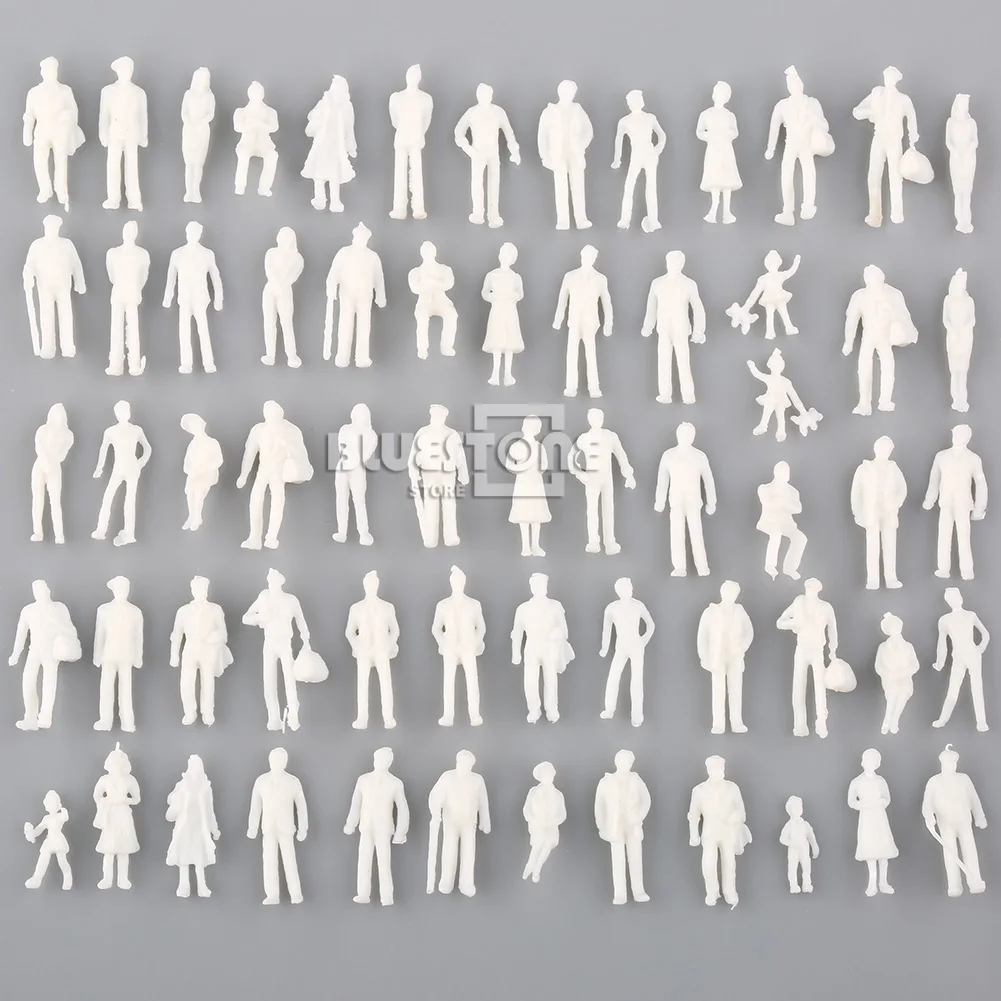 1 Set of 100 Model Train People Figure Passengers 1:150 HO Scale Toys ...