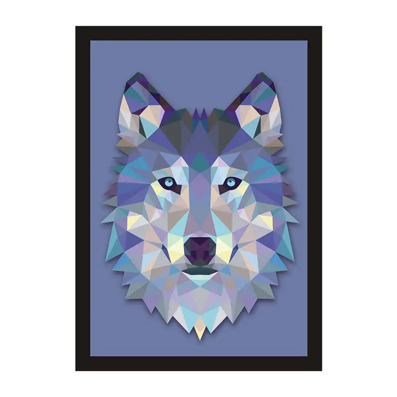 Geometric Wolf Wallpaper