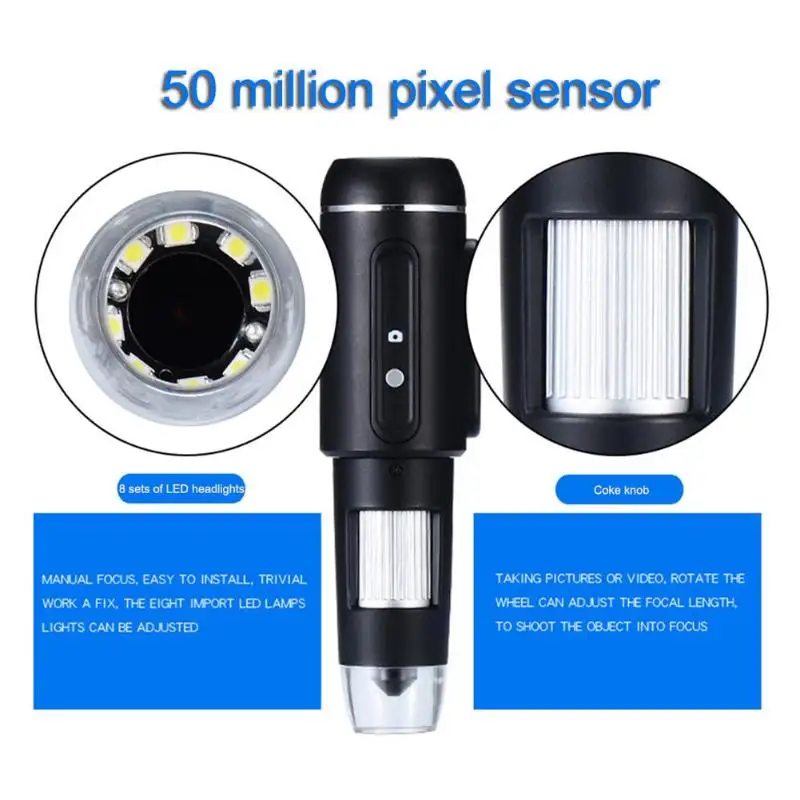 USB digital microscope camera led electronic electron Endoscope 1000X ...