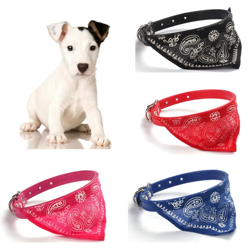 Adjustable Pet Dog Cat Puppies Collars Scarf Neckerchief Necklace ...