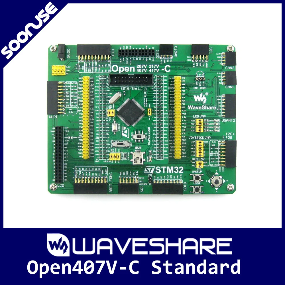 Waveshare Open407V C Standard STM32F407VET6 STM32F407 ARM Cortex M4 STM32 Entwicklung Bord ...