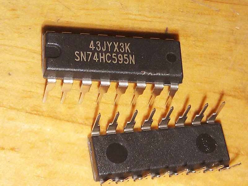 100 piezas IC 74HC595 74595 SN74HC595N DIP 16 HD74HC595P|Circuitos ...