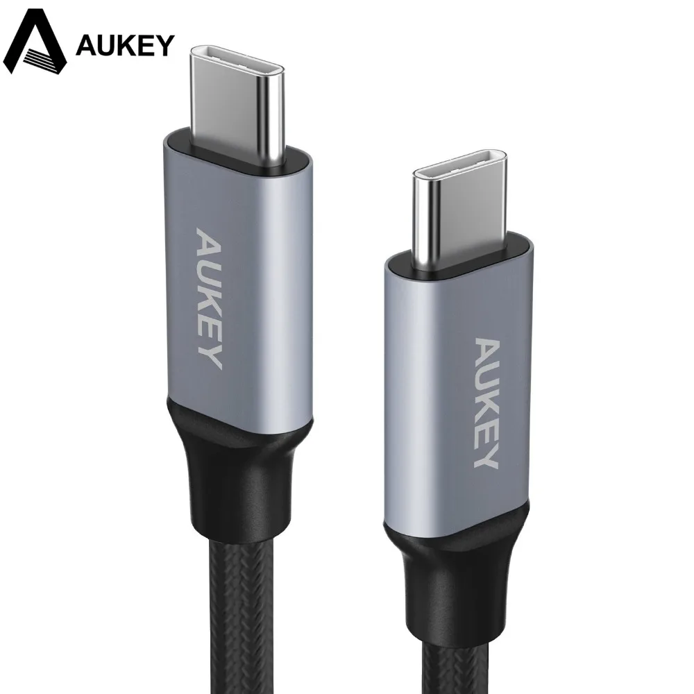AUKEY Braided USB Type C Cable USB C Male to Type C Cable Male Fast ...