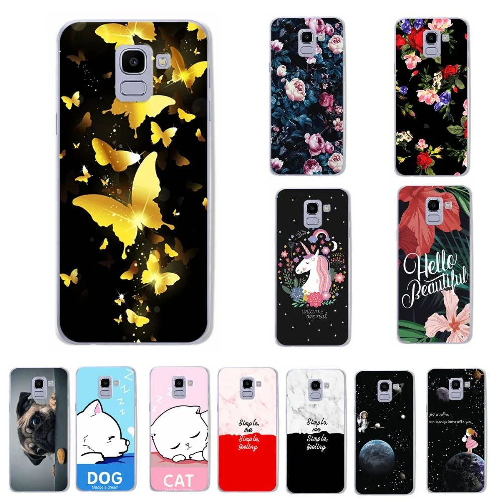 Lovers Phone Case For Samsung Galaxy J6 2018 J600 Case Cover Silicon ...
