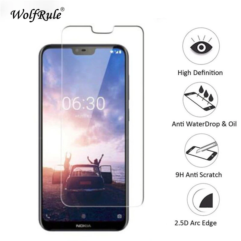 2pcs Screen Protector Glass For Nokia 6 1 Plus Tempered Glass For Nokia
