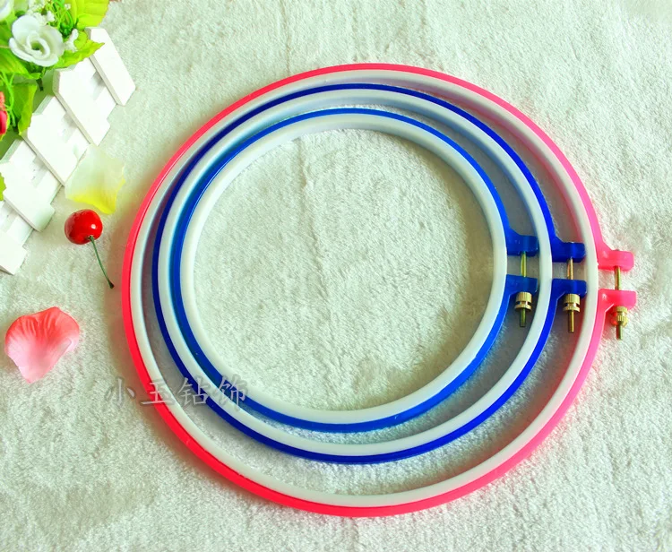 Size=25CM craft stitching round plastic embroidery hoops|plastic ...