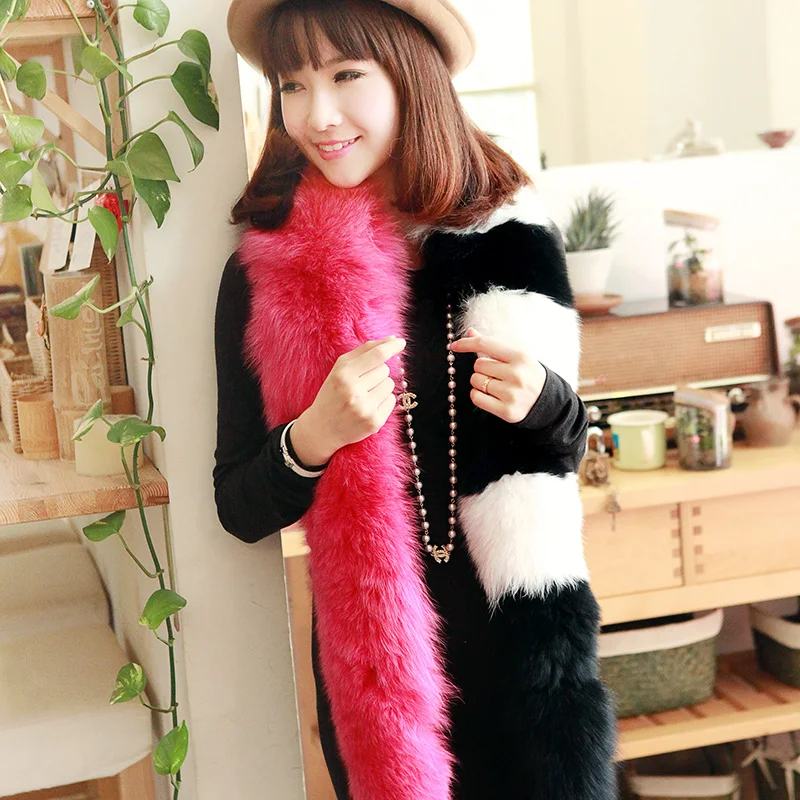 2014 The new fashion Ladies fur fox fur scarf cape dual fur collar son ...